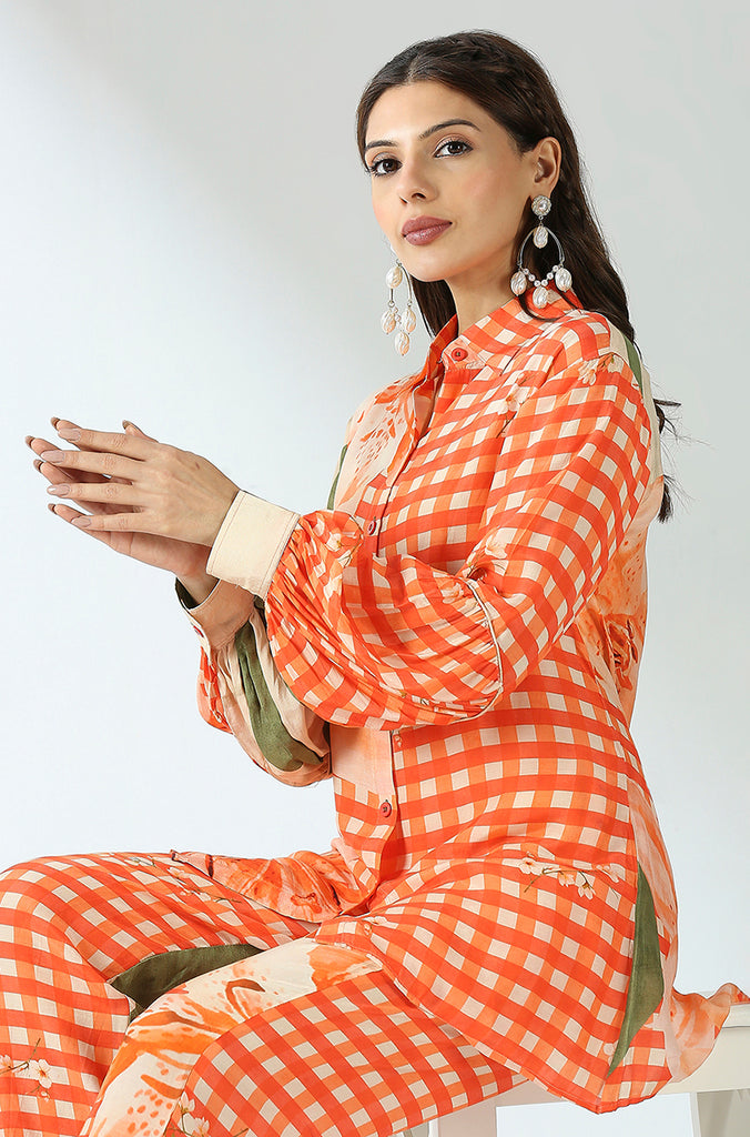 OH MY CO-ORD!! Vivid Orange Co-ord Set - Ishnya